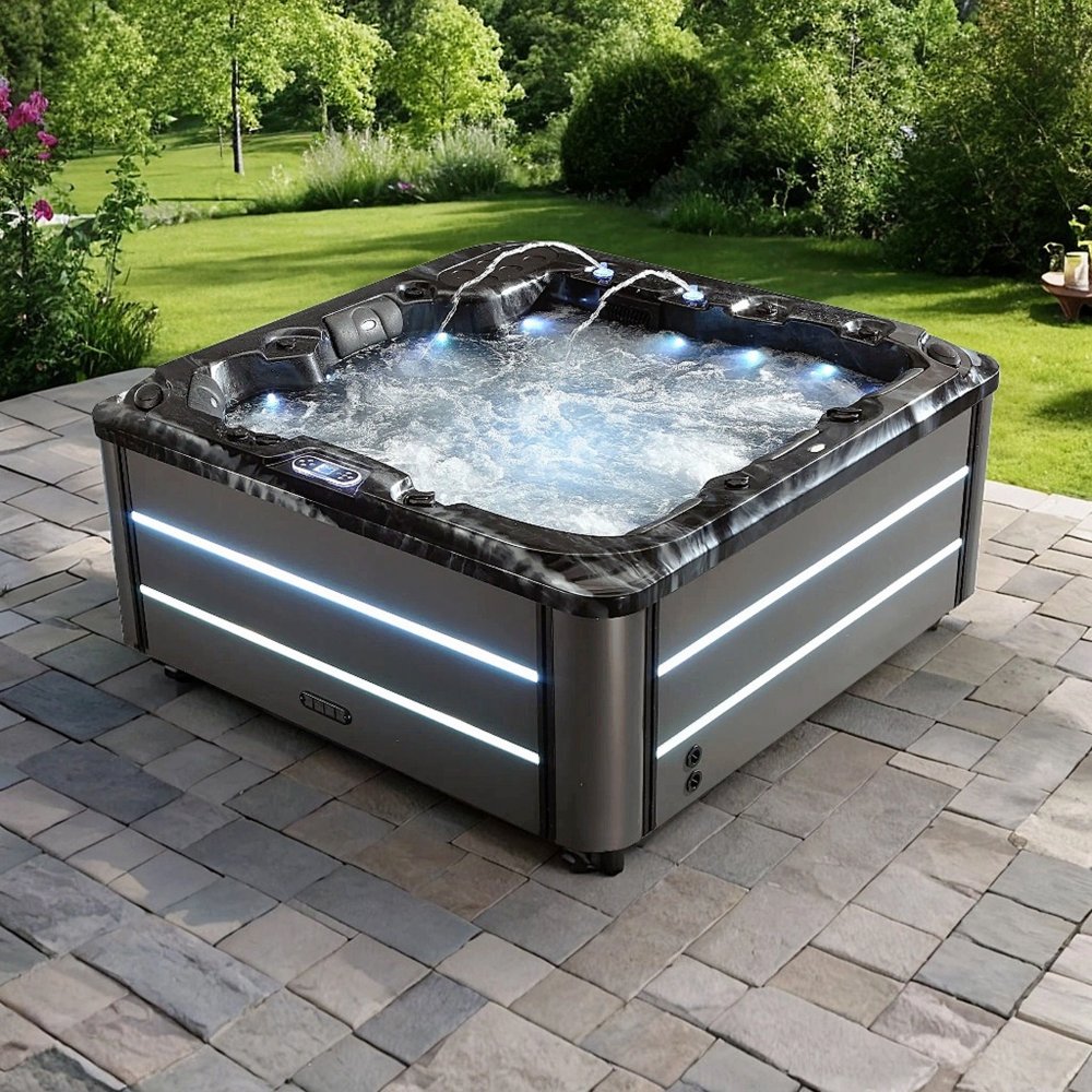 Badestamp Vivid Dreams WiFi - 5-6 personer | Svart utgave | Lyfco